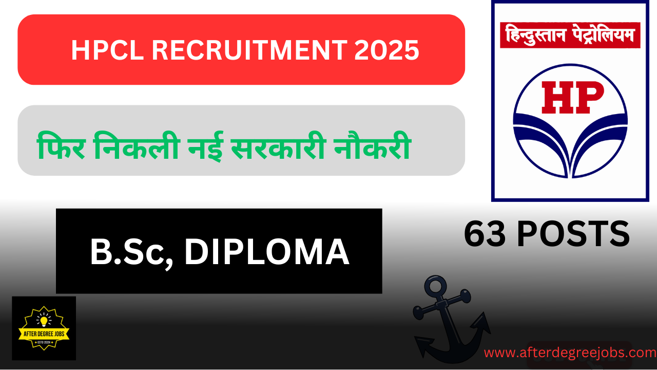 HPCL Recruitment 2025 63 Post Junior Executive Afterdegreejobs