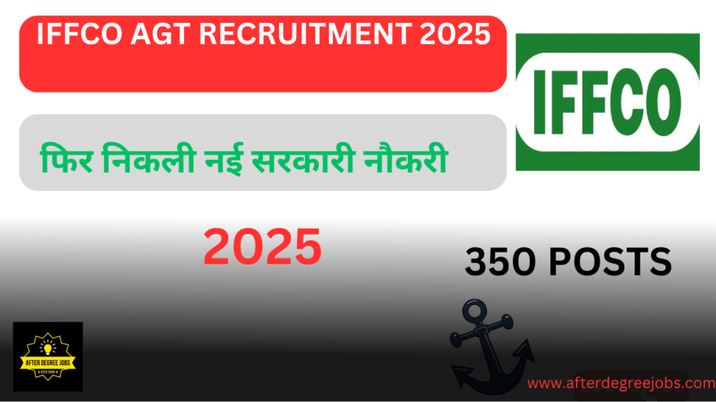 IFFCO AGT Recruitment 2025- Post| Notification Out - afterdegreejobs.com